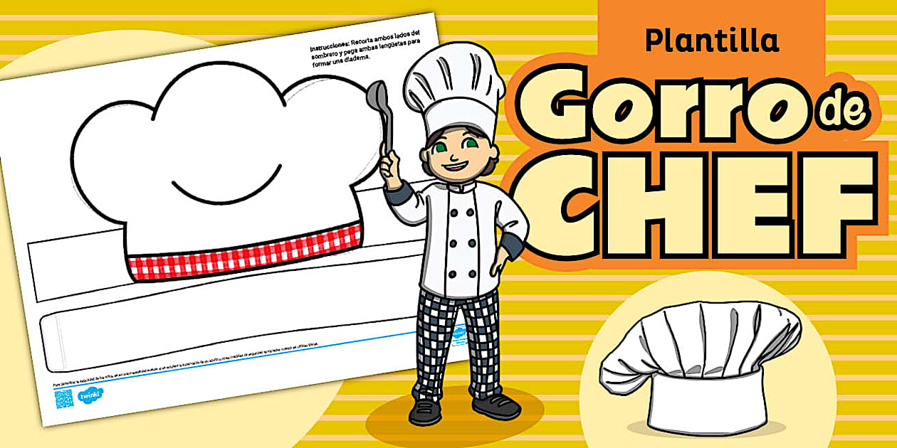 | Plantilla | Gorro | Chef|