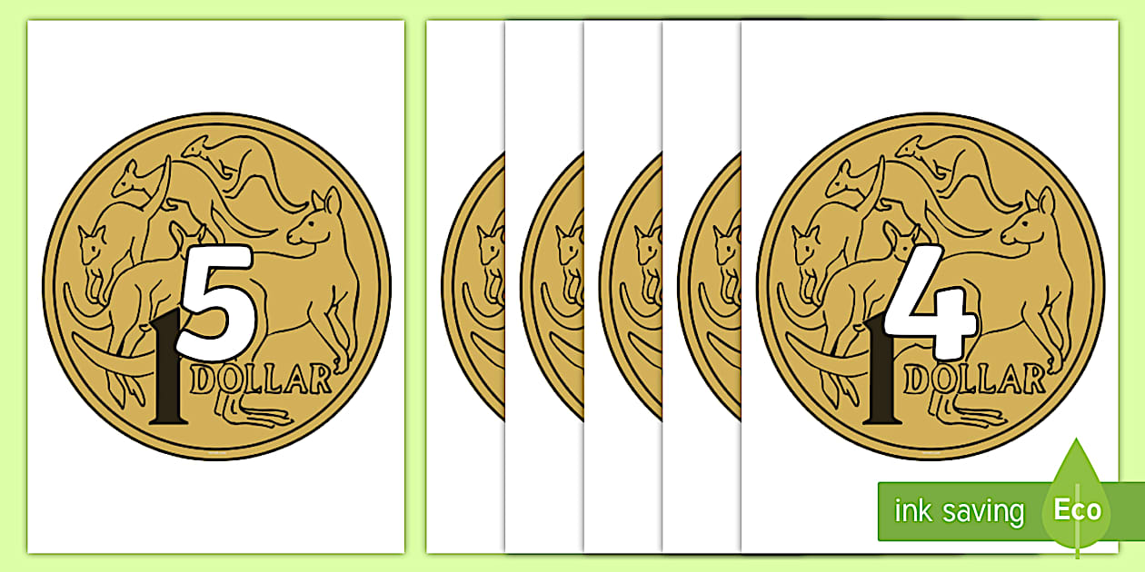 NSW 0 to 10 Counting on Australian Coins Display Posters