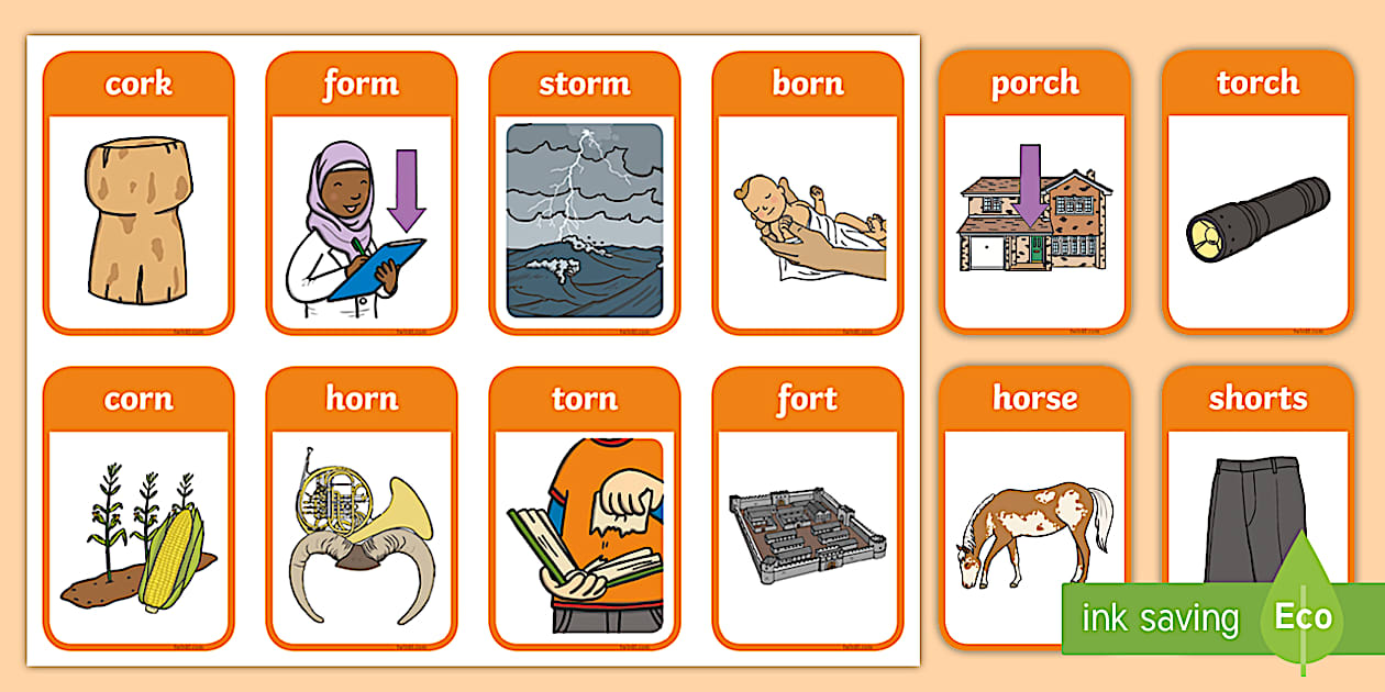 'or' Sound Make Words Flashcards (teacher made) - Twinkl