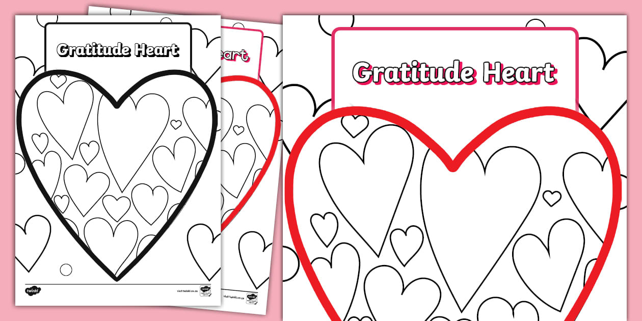* NEW * Gratitude Heart Activity Sheet (teacher made)