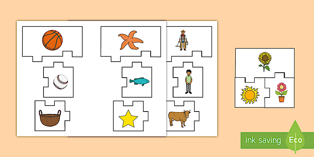 Compound Word Matching Puzzle (Teacher-Made) - Twinkl