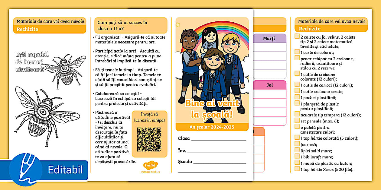 Clasa 2 – Pliant pentru început de an școlar - Twinkl