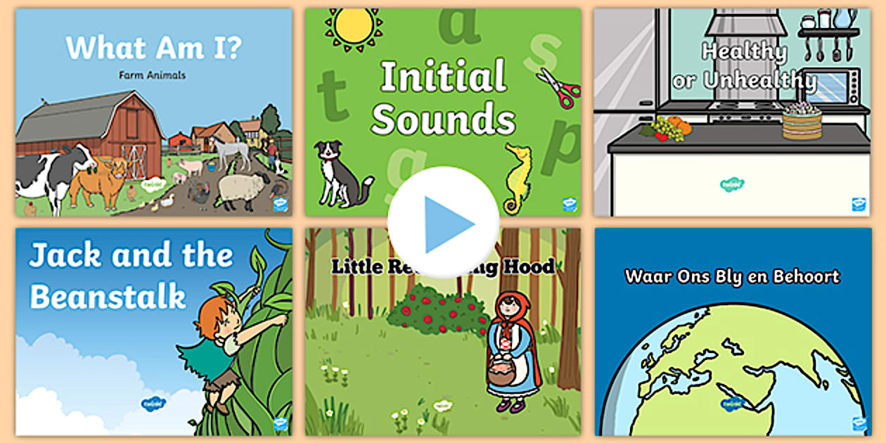 Interactive PowerPoint Pack for Preschool & Grade R Pack 2