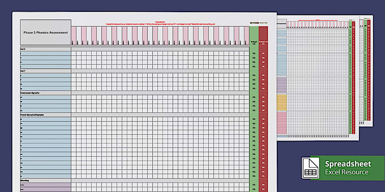 ITC Phonics Assessment Tracker (teacher made) - Twinkl