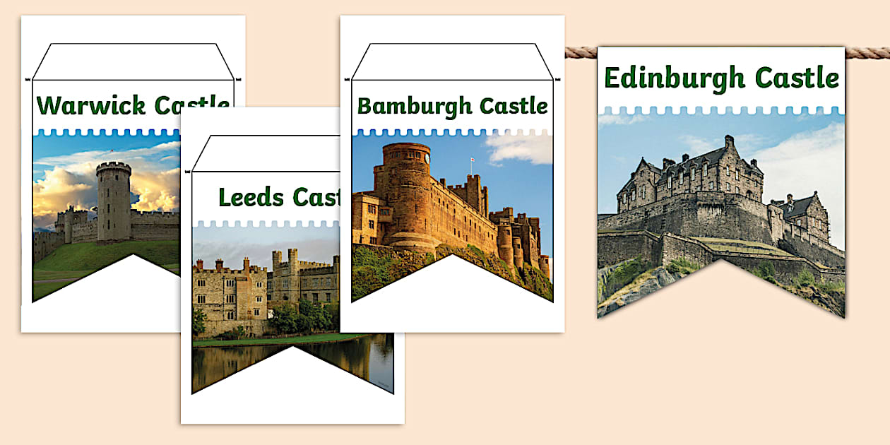 Castle Photo Display Bunting (teacher made) - Twinkl