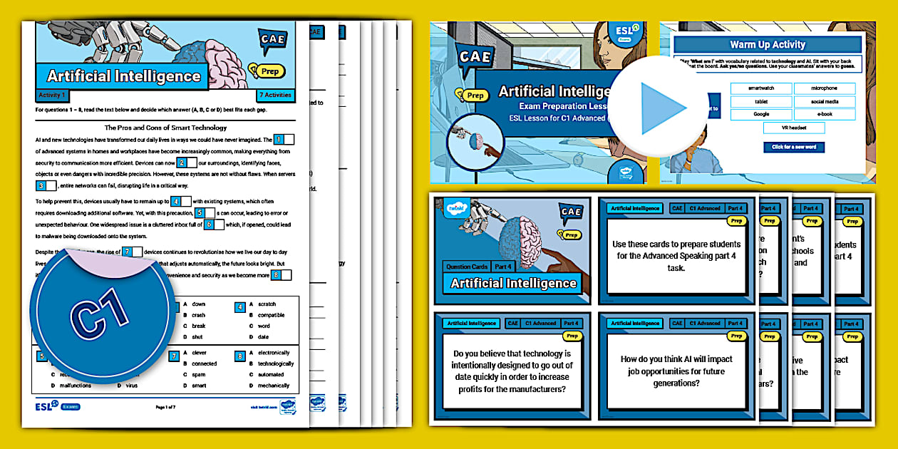 C1 Advanced (CAE) - Prep Lesson (Artificial Intelligence)
