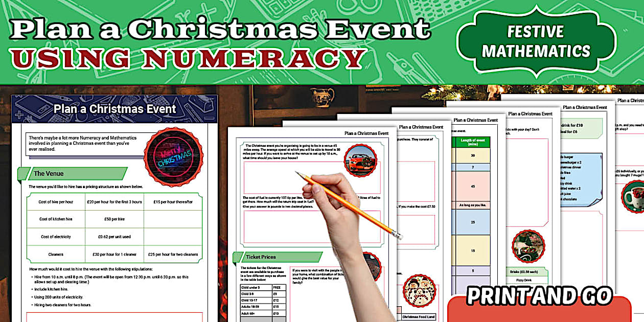 Christmas Fractions Treasure Hunt