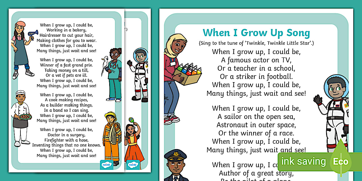 When I Grow Up Song (phát triển bởi giáo viên)