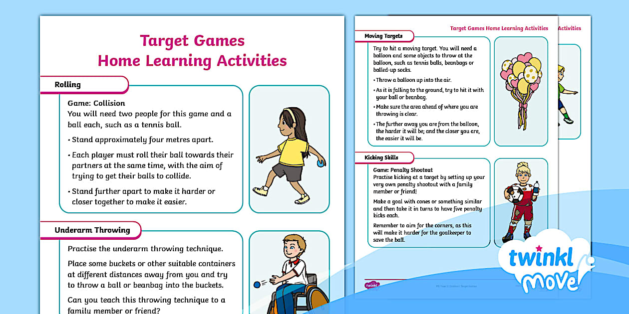 Year 2 Target Games: Home Learning (teacher made) - Twinkl