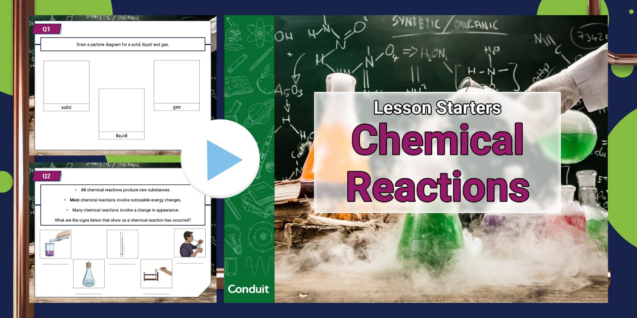 Chemical Reactions: Lesson Starters PowerPoint - Twinkl