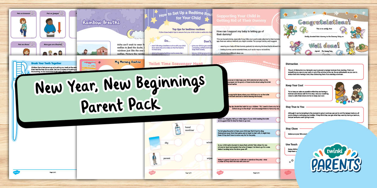 New Year, New Beginnings Parent Pack