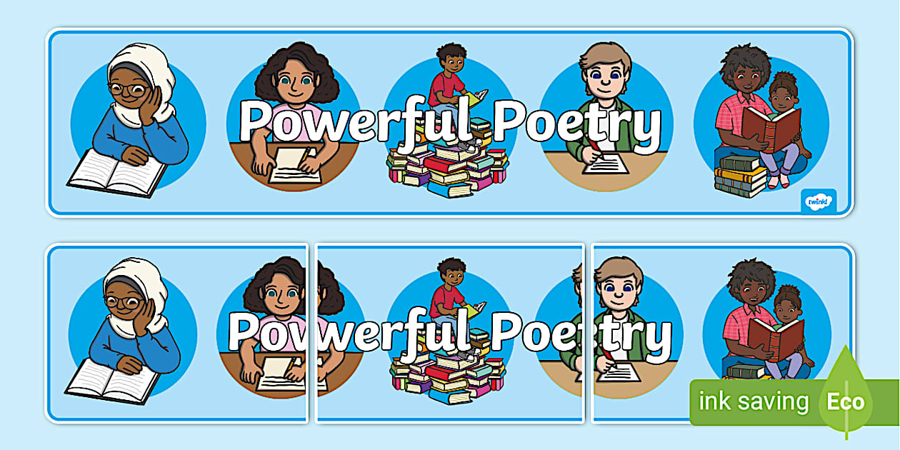 Powerful Poetry Display Banner (teacher made) - Twinkl