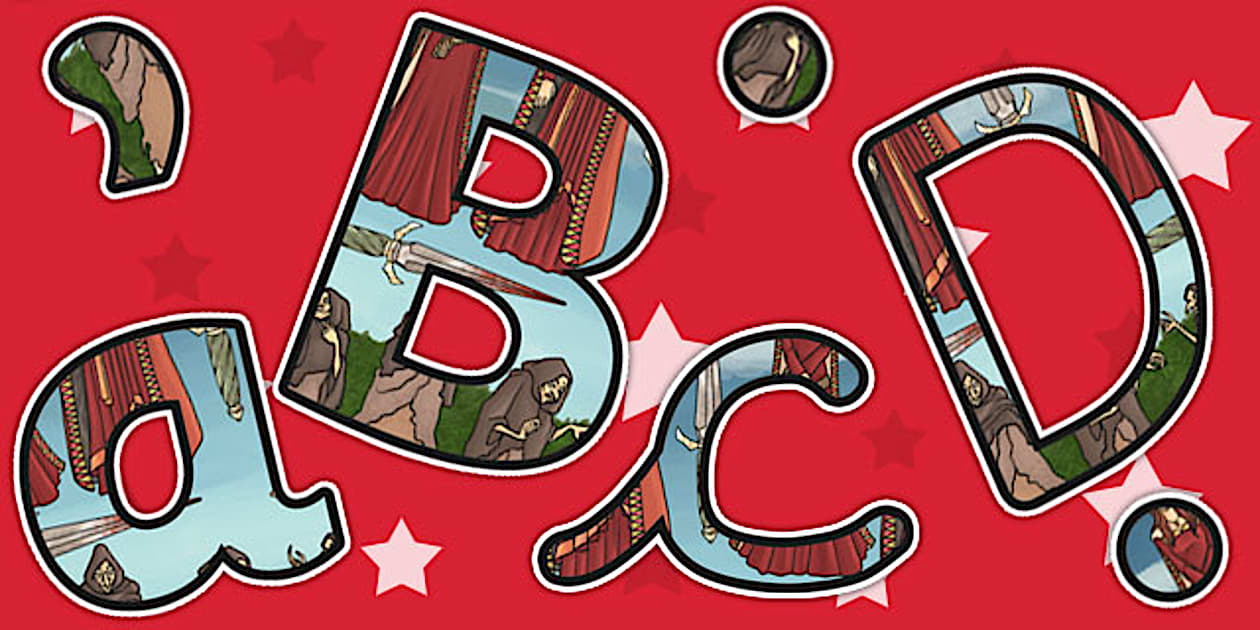 Cursive Macbeth Themed Display Lettering (teacher made)