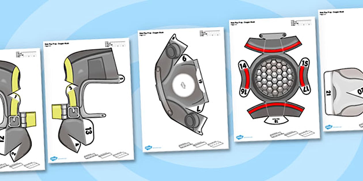 Role Play Printable Prop Oxygen Mask (teacher made) - Twinkl