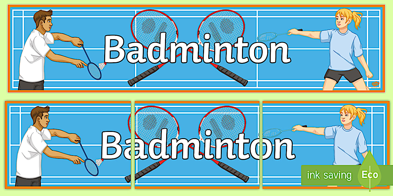 Badminton Display Banner - Secondary - PE - Display Banners