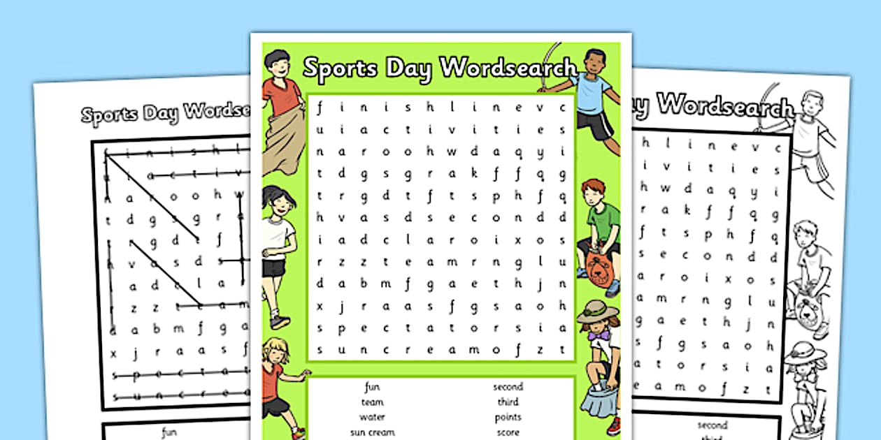 Sports Word Search - ESL - Sports Day - Twinkl
