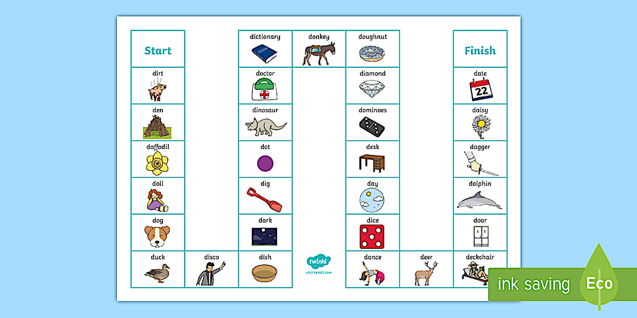Initial D Sound Board Game (teacher made) - Twinkl