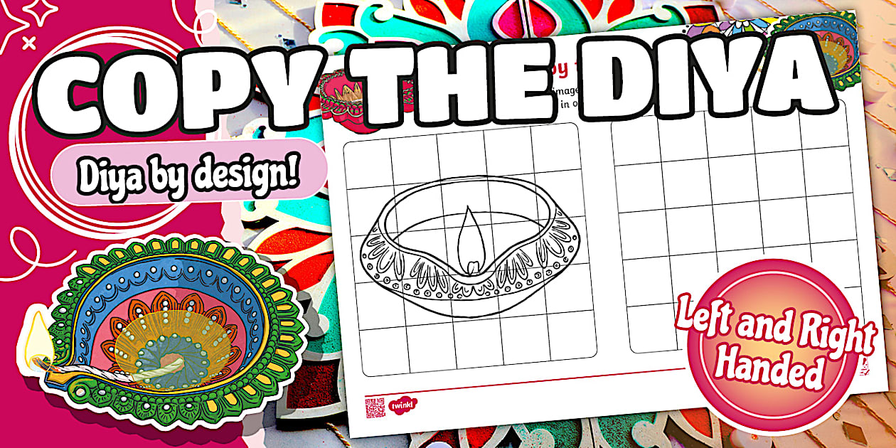 Copy the Diya Worksheet - Twinkl
