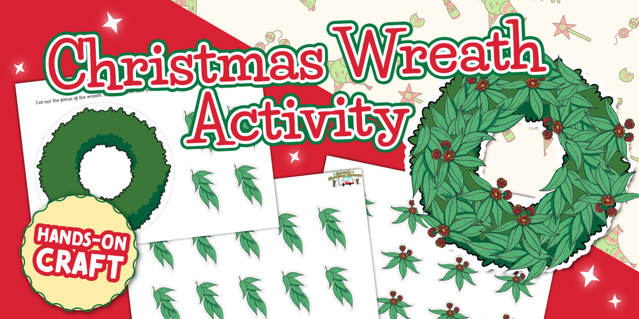 Christmas Wreath Cutting Activity Sheet - Events