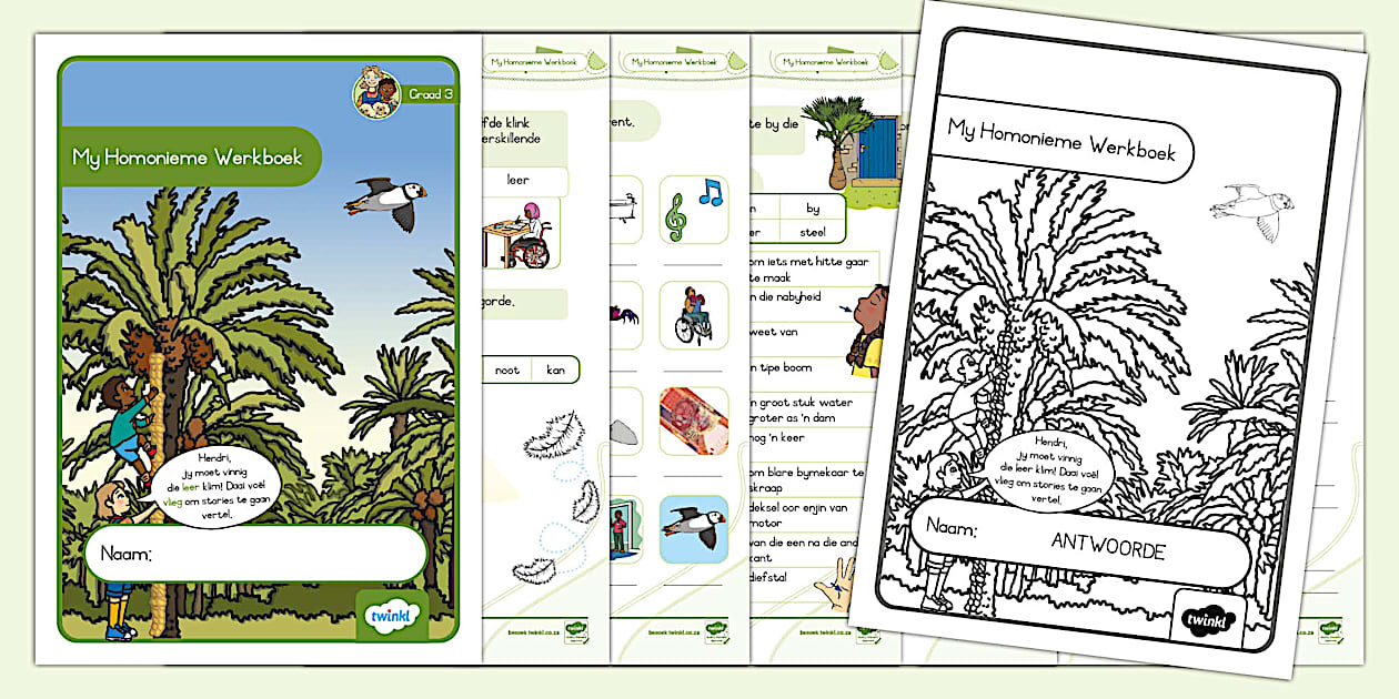 Graad 3 Klanke Werkboek Homonieme (teacher made) - Twinkl