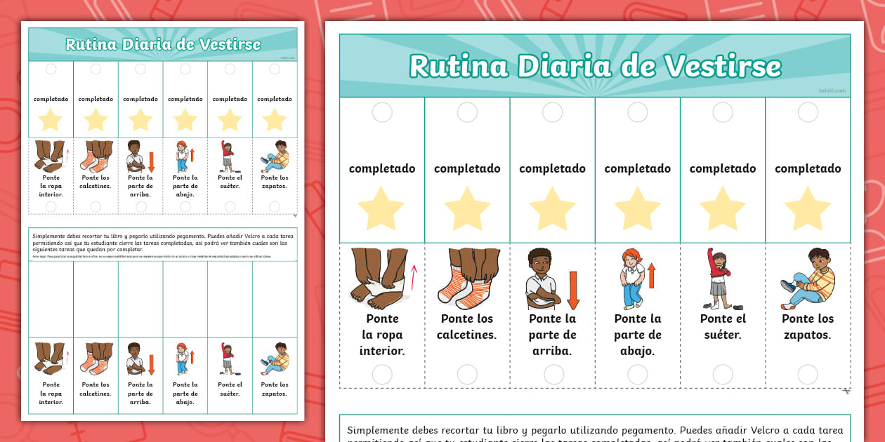 Libro de Solapas: Rutina Diaria de Vestirse