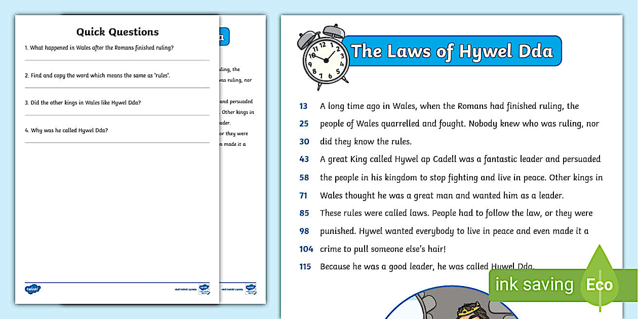 60-Second Reads: The Laws of Hywel Dda