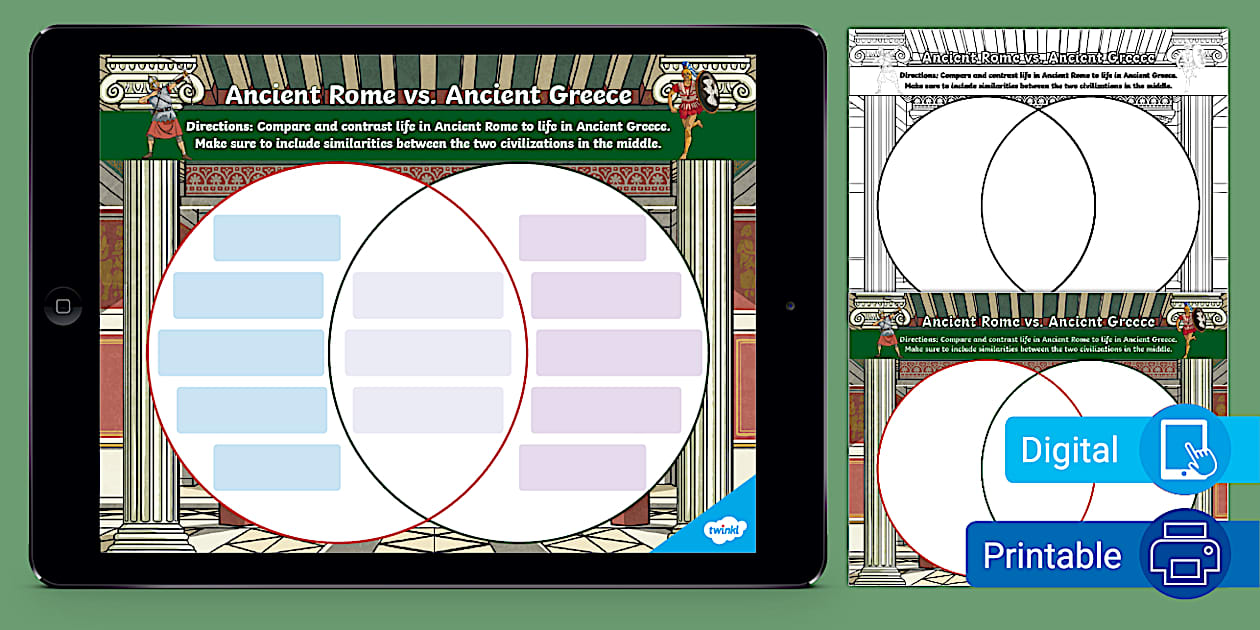 Ancient Rome and Ancient Greece Compare and Contrast