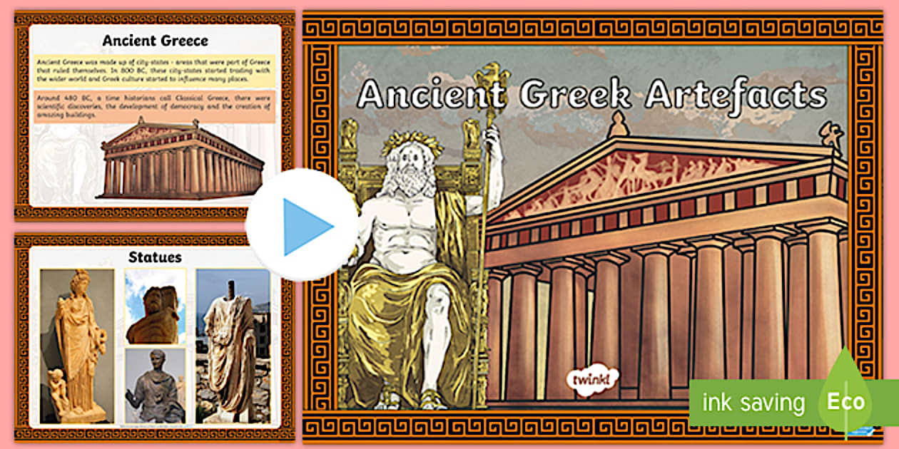 KS2 Ancient Greek Artefacts Photo PowerPoint (teacher made)