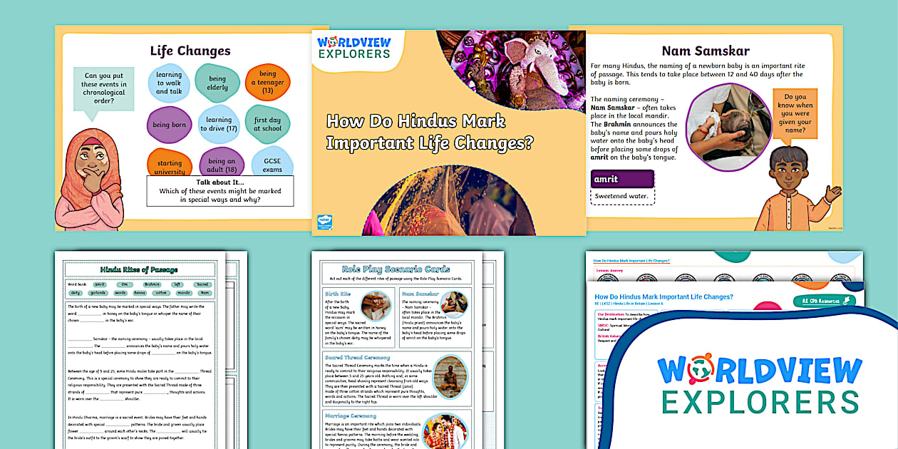 RE: Hindu Life in Britain: LKS2 Lesson Pack 6 (teacher made)