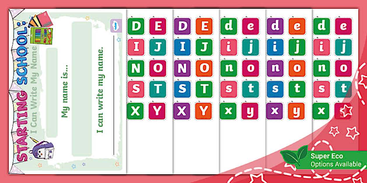 How To Download A Free Name Writing Template for Your Child