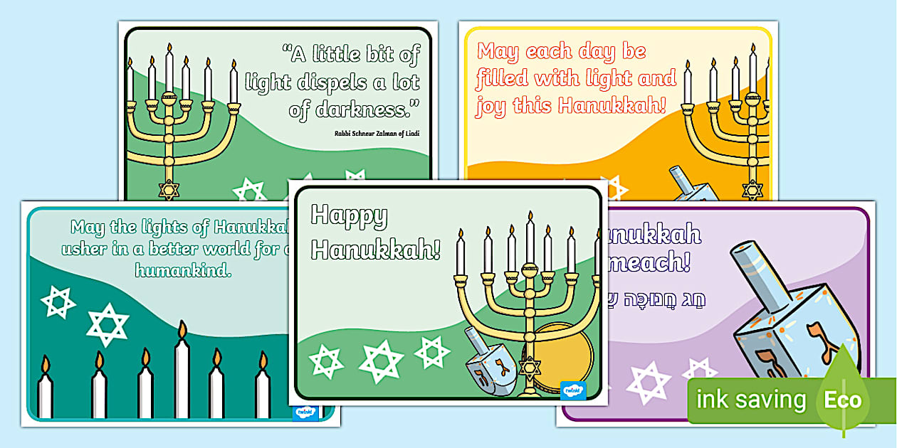 Hanukkah Blessings | Hanukkah Quotes | Display Posters | KS1