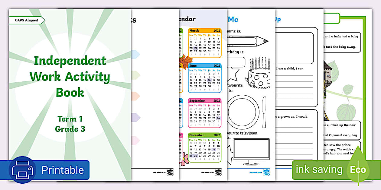 Independent Workbook - Grade 3 Term 1 - South Africa