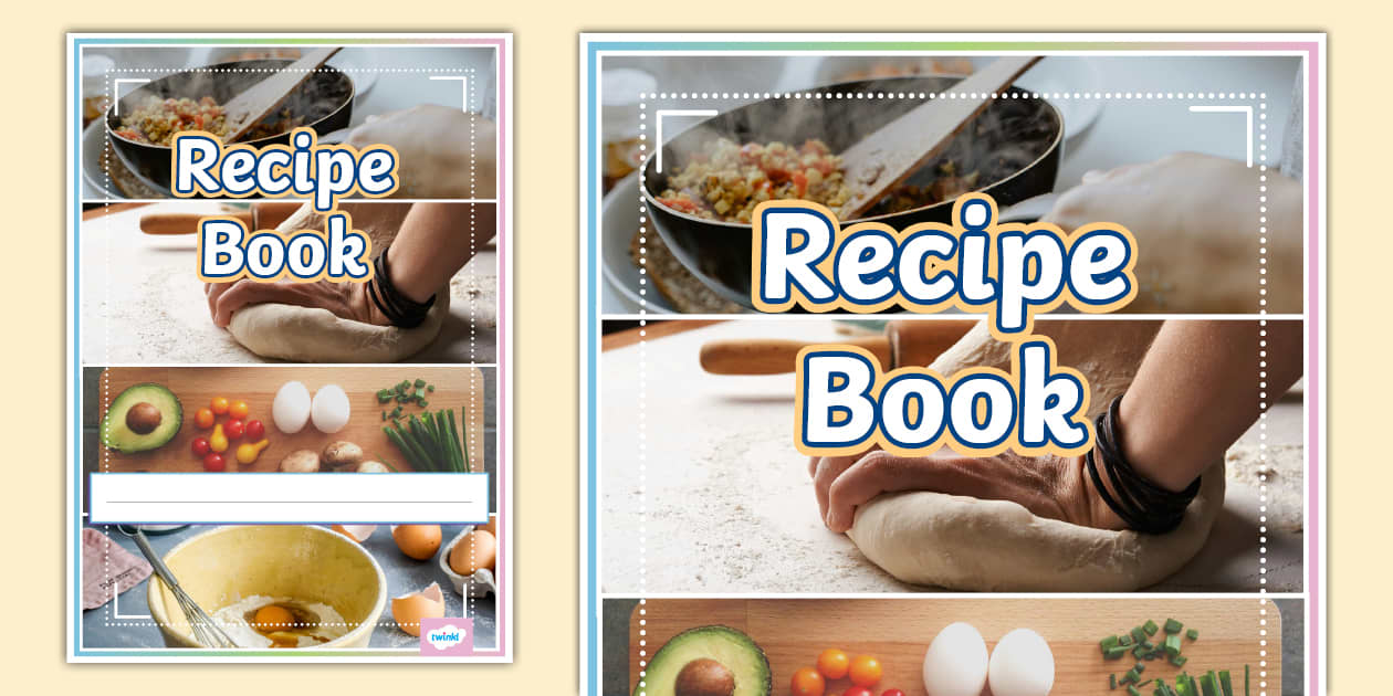 Recipe Photo Book Cover - Twinkl Organisation - Twinkl