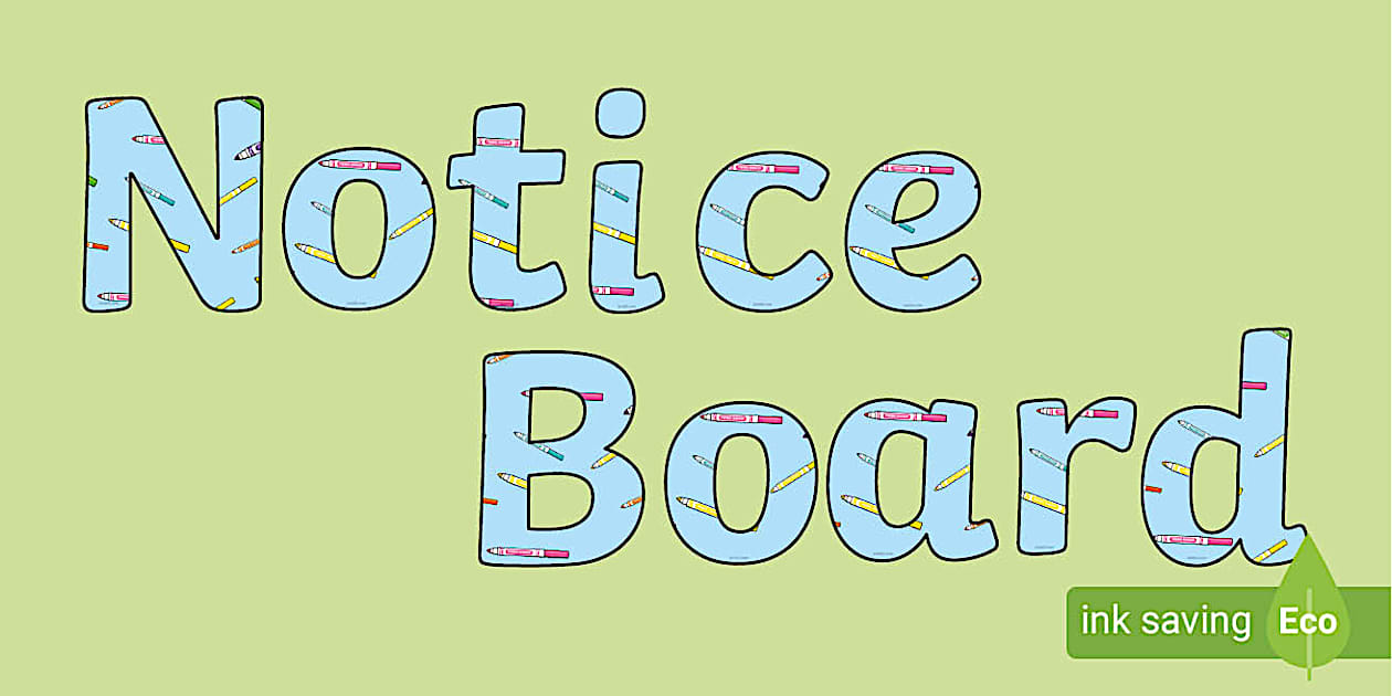Editable Notice Board Display Lettering (teacher made)