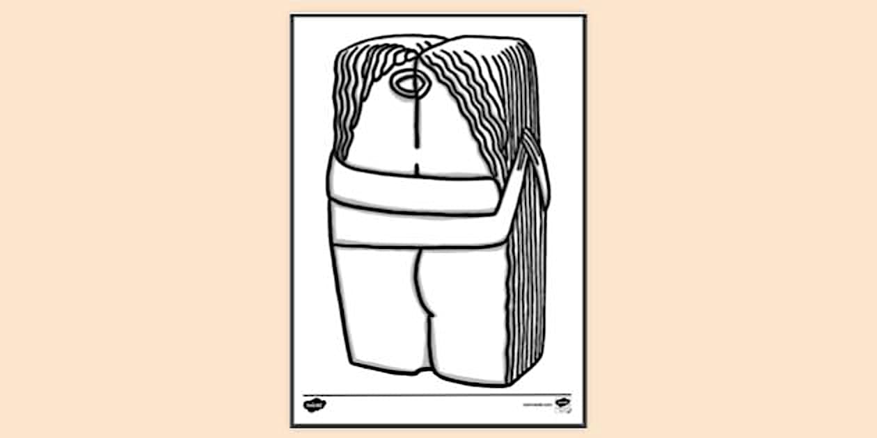 Brancusi Work of Art Colouring Sheet | Colouring | Twinkl