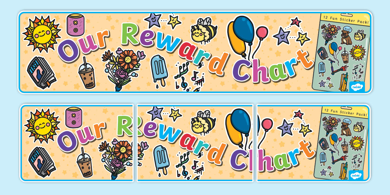 Our Reward Chart Display Banner (teacher made) - Twinkl