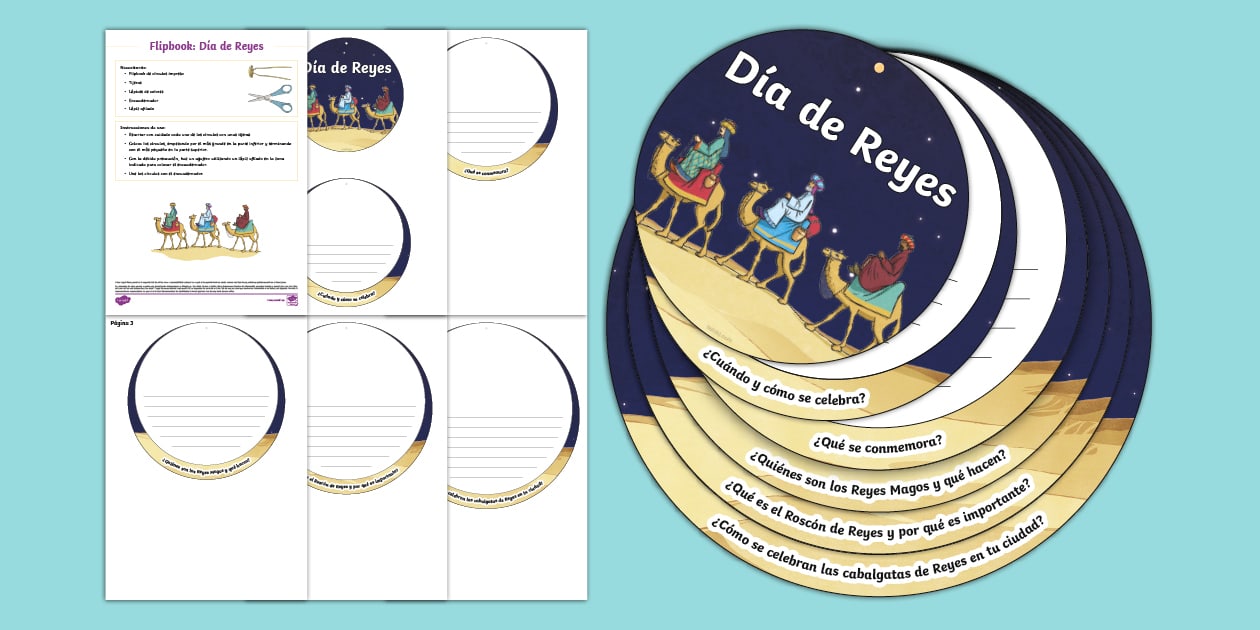Flipbook: Día de Reyes - Twinkl España (professor feito)