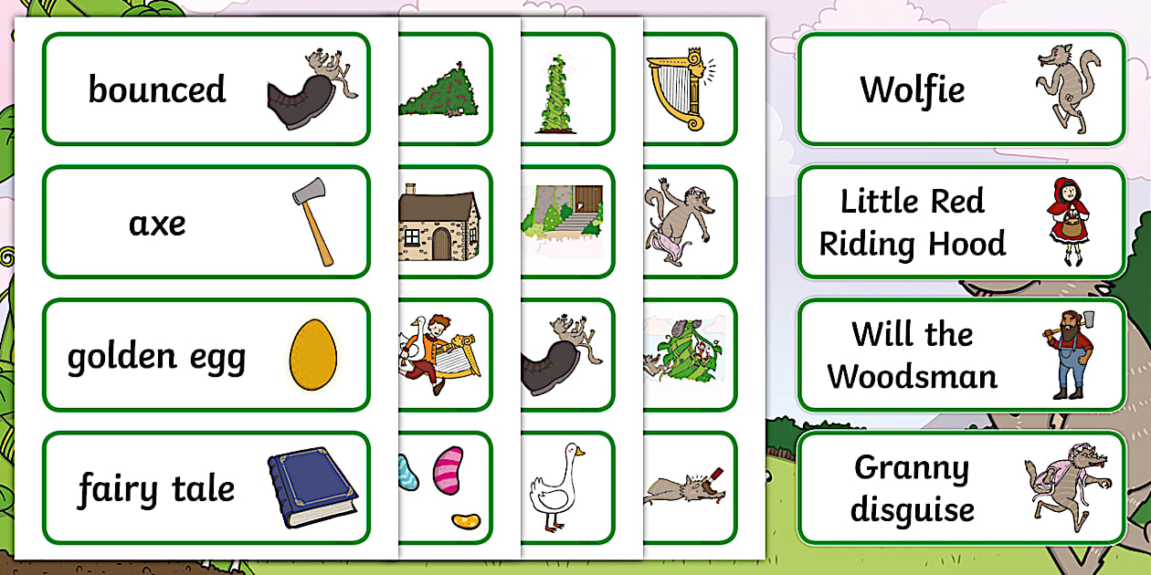 Fee! Fi! Fo! Fum! Word Cards (teacher made) - Twinkl