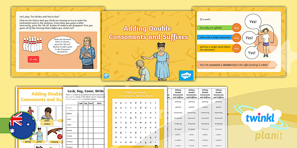 Year 3 Spelling: Adding Double Consonants and Suffixes