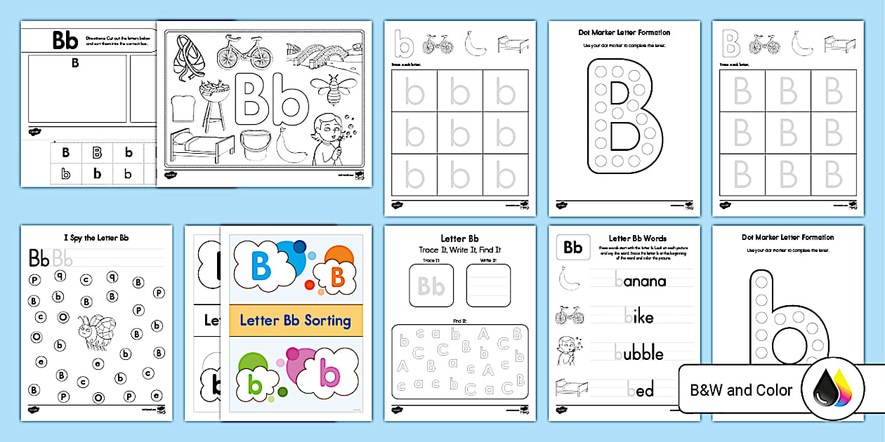 Letter Bb Activity Pack (Hecho por educadores) - Twinkl