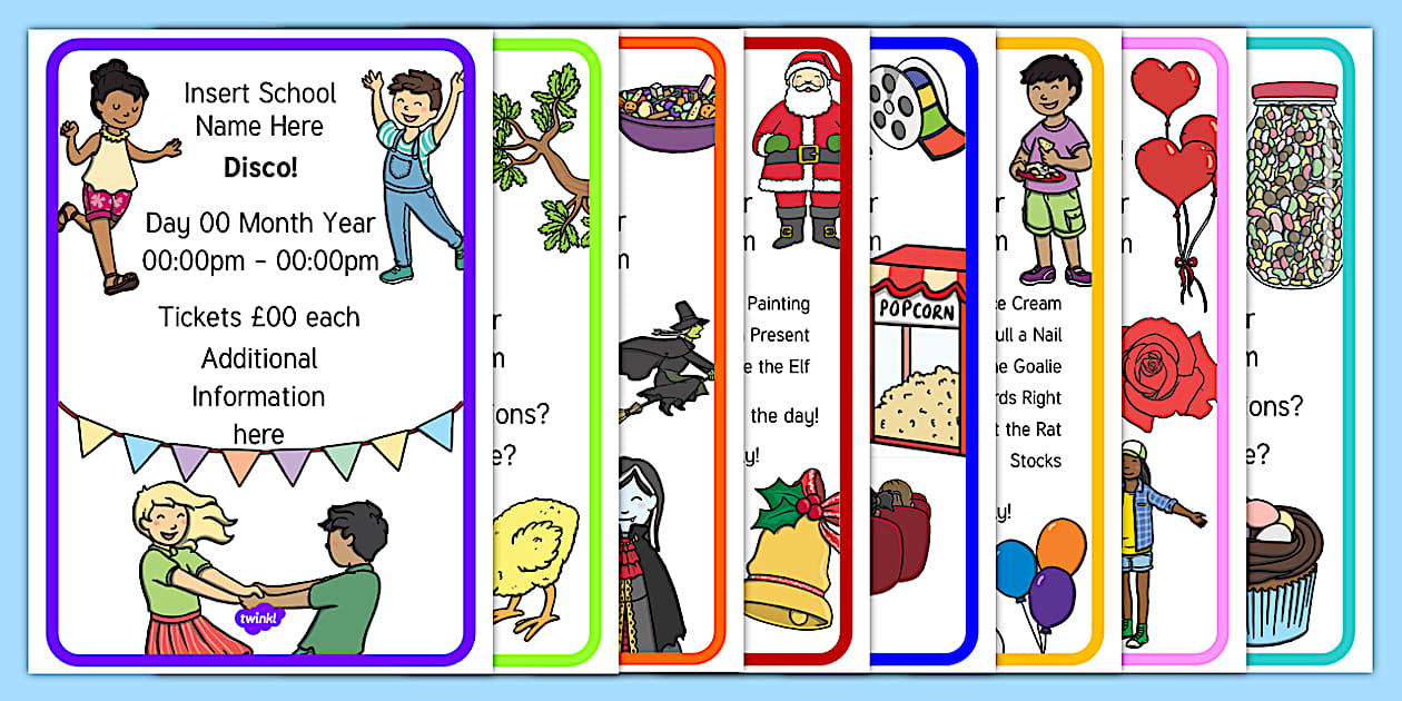 Editable PTA Events Poster Pack (teacher made) - Twinkl