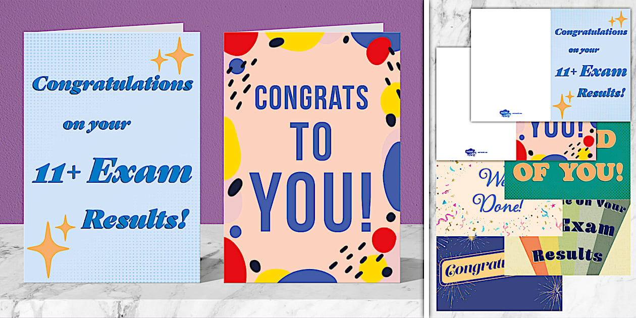 Exam Congratulations Cards | Twinkl Party (teacher made)