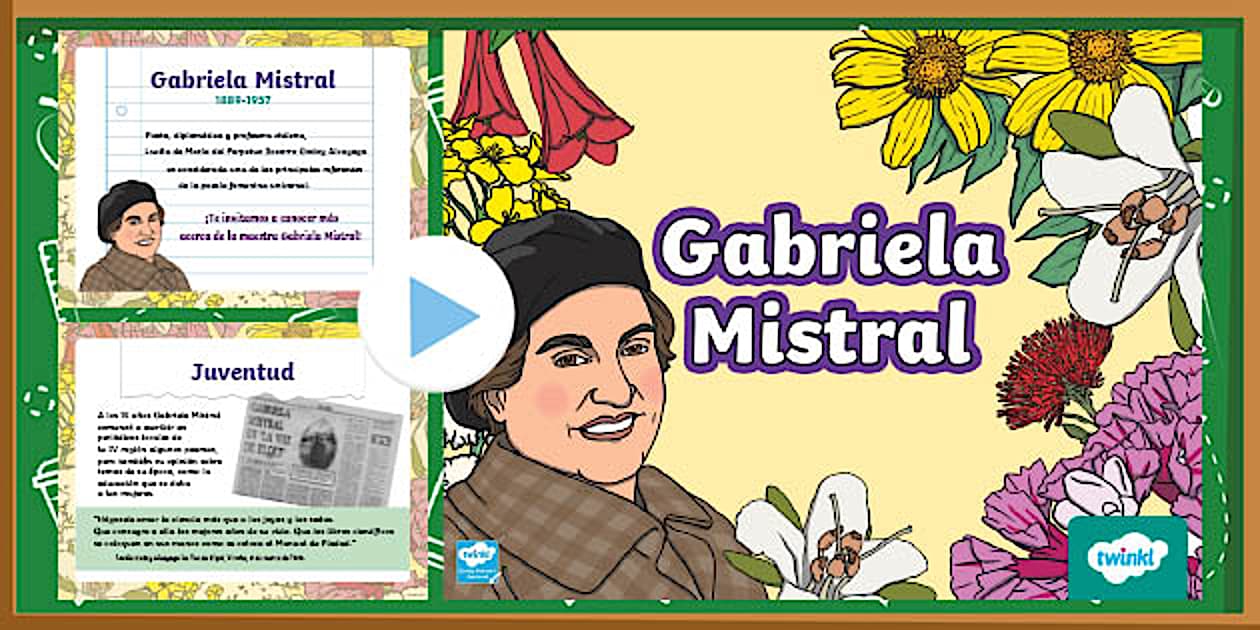 PowerPoint Gabriela Mistral (teacher made) - Twinkl