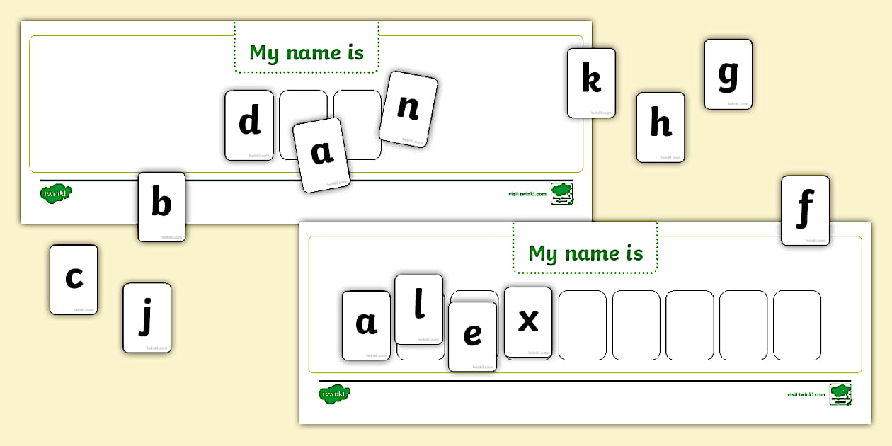 Customisable Name Puzzles for Kids | Twinkl - Twinkl