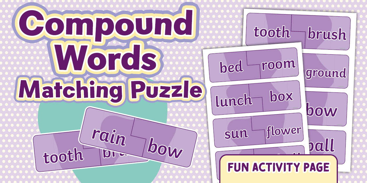 Compound Words Matching Puzzle