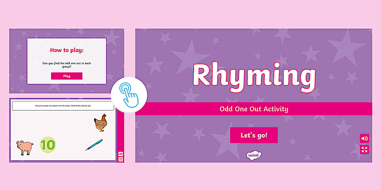 Rhyming Odd One Out Interactive Game