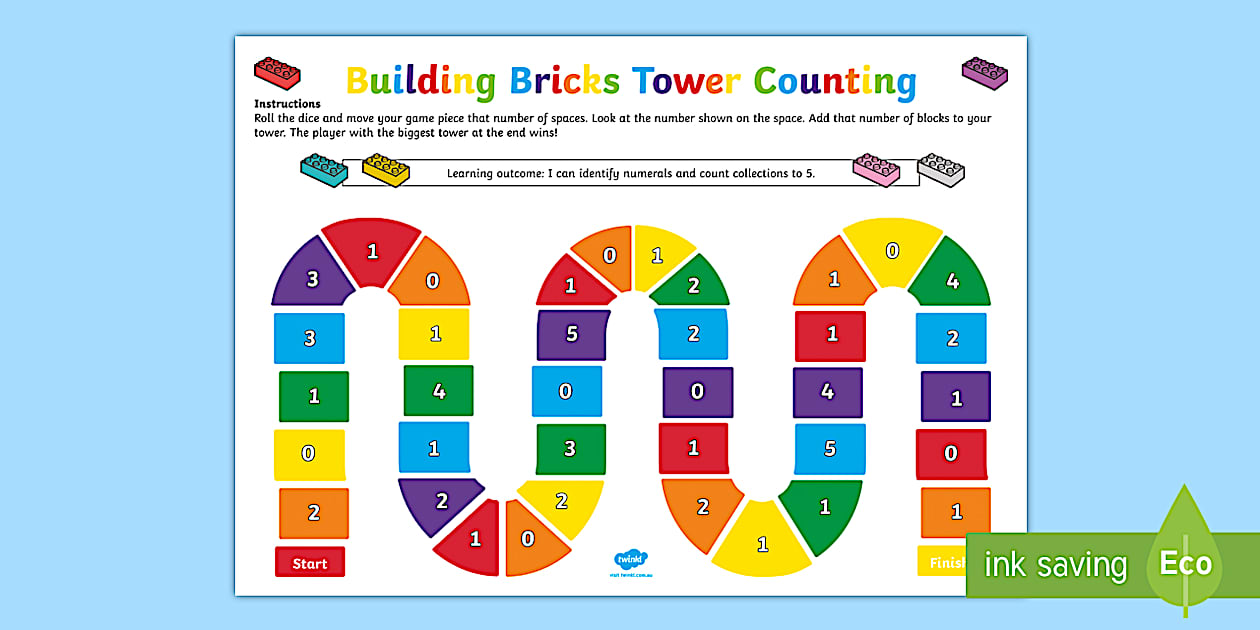 Tower-Making Game | EYLF | Twinkl Maths Resources - Twinkl