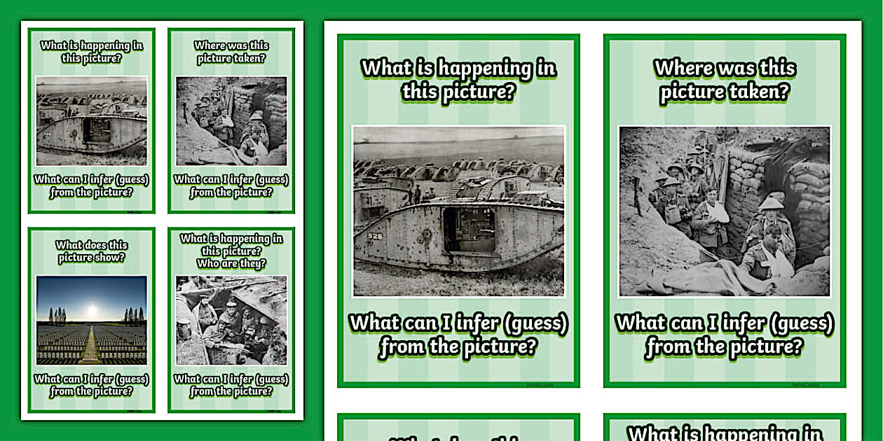 First World War Inference Picture Cards - Twinkl