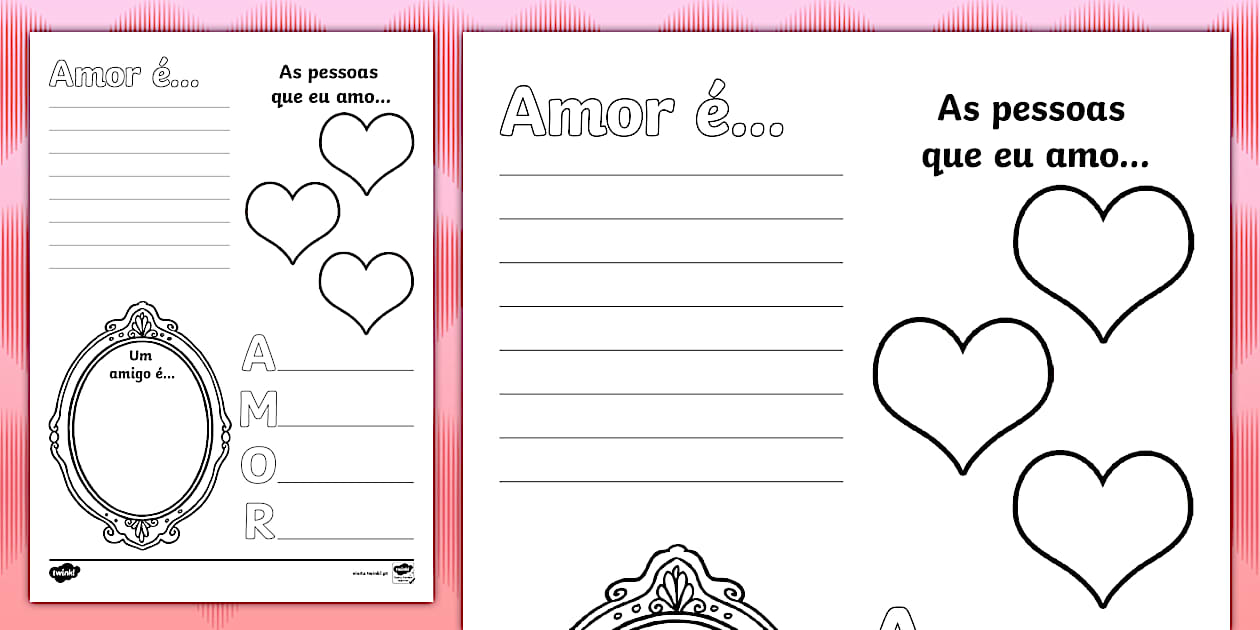 Ficha de trabalho Dia de São Valentim (teacher made)