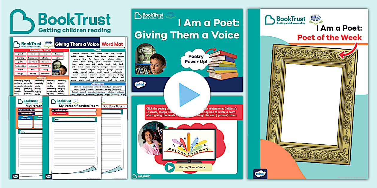 FREE! - UKS2 I Am a Poet: 'Giving Them a Voice' Poetry Power Up! Resource Pack